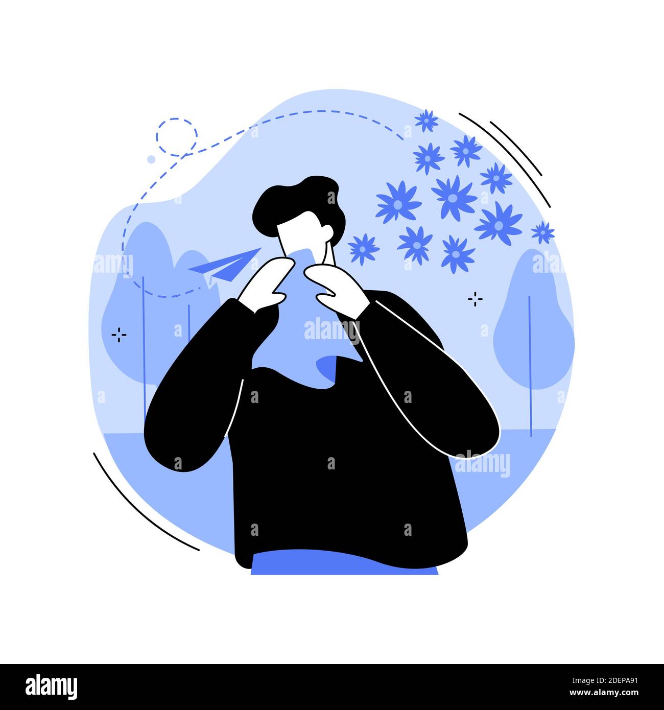 Seasonal allergy abstract concept vector illustration Stock Vector ...