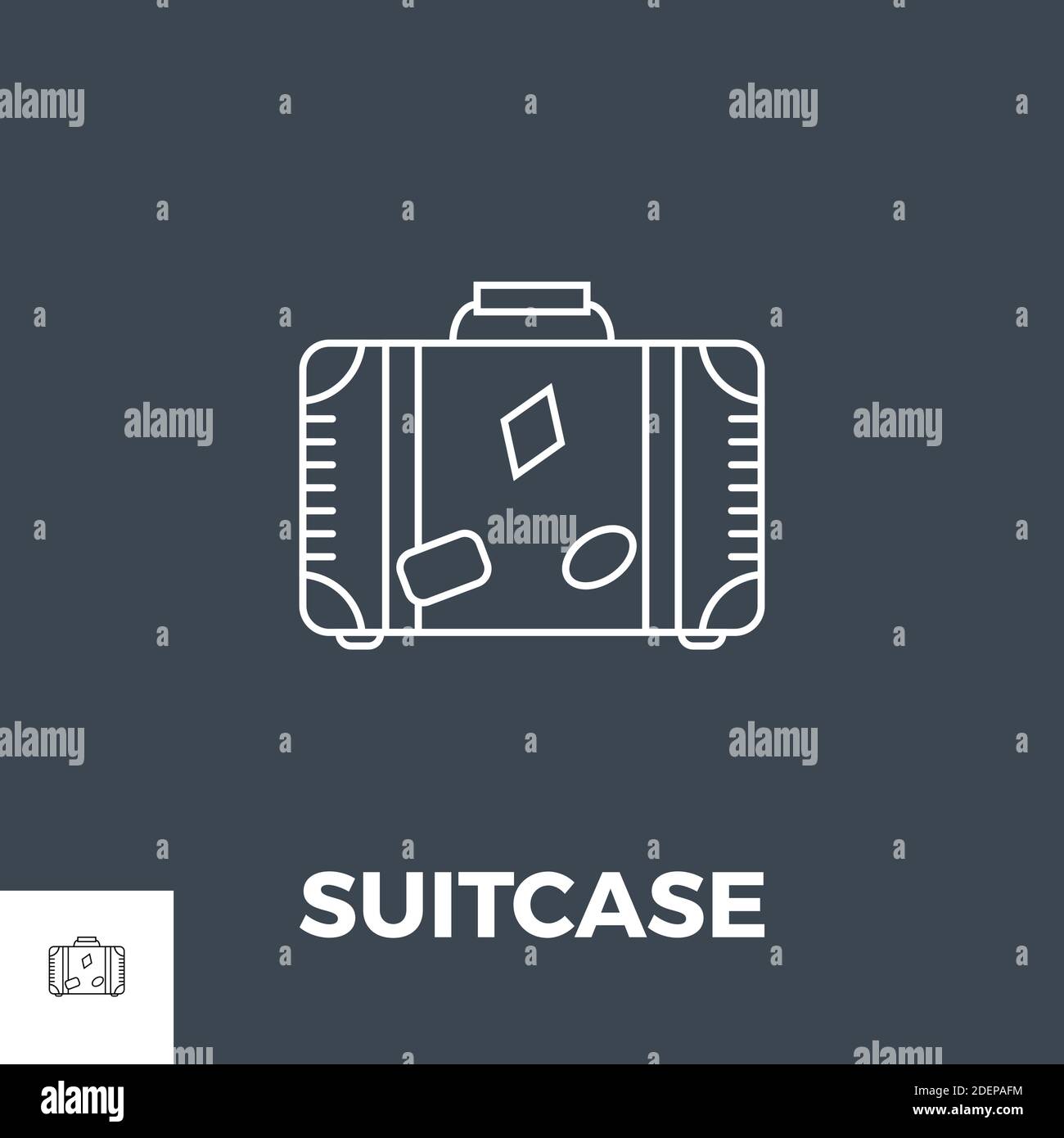 Suitcase Related Vector Line Icon Stock Vector Image & Art - Alamy
