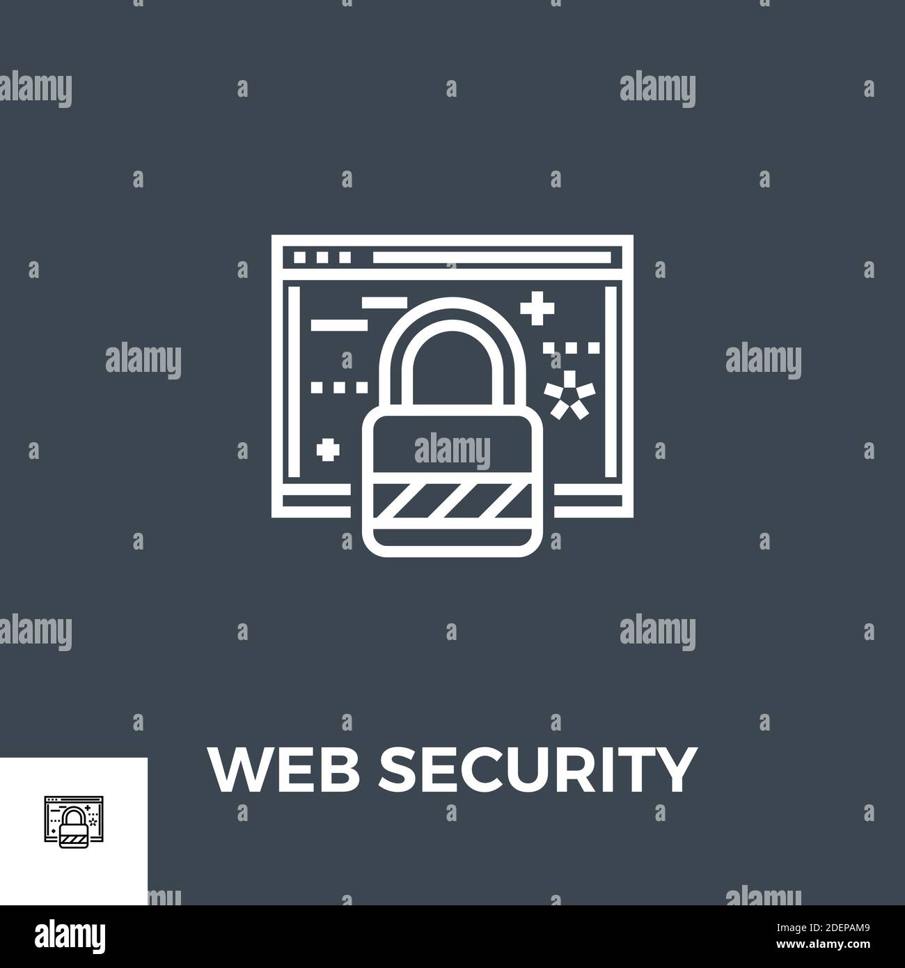 Web Security Line Icon Stock Vector Image & Art - Alamy