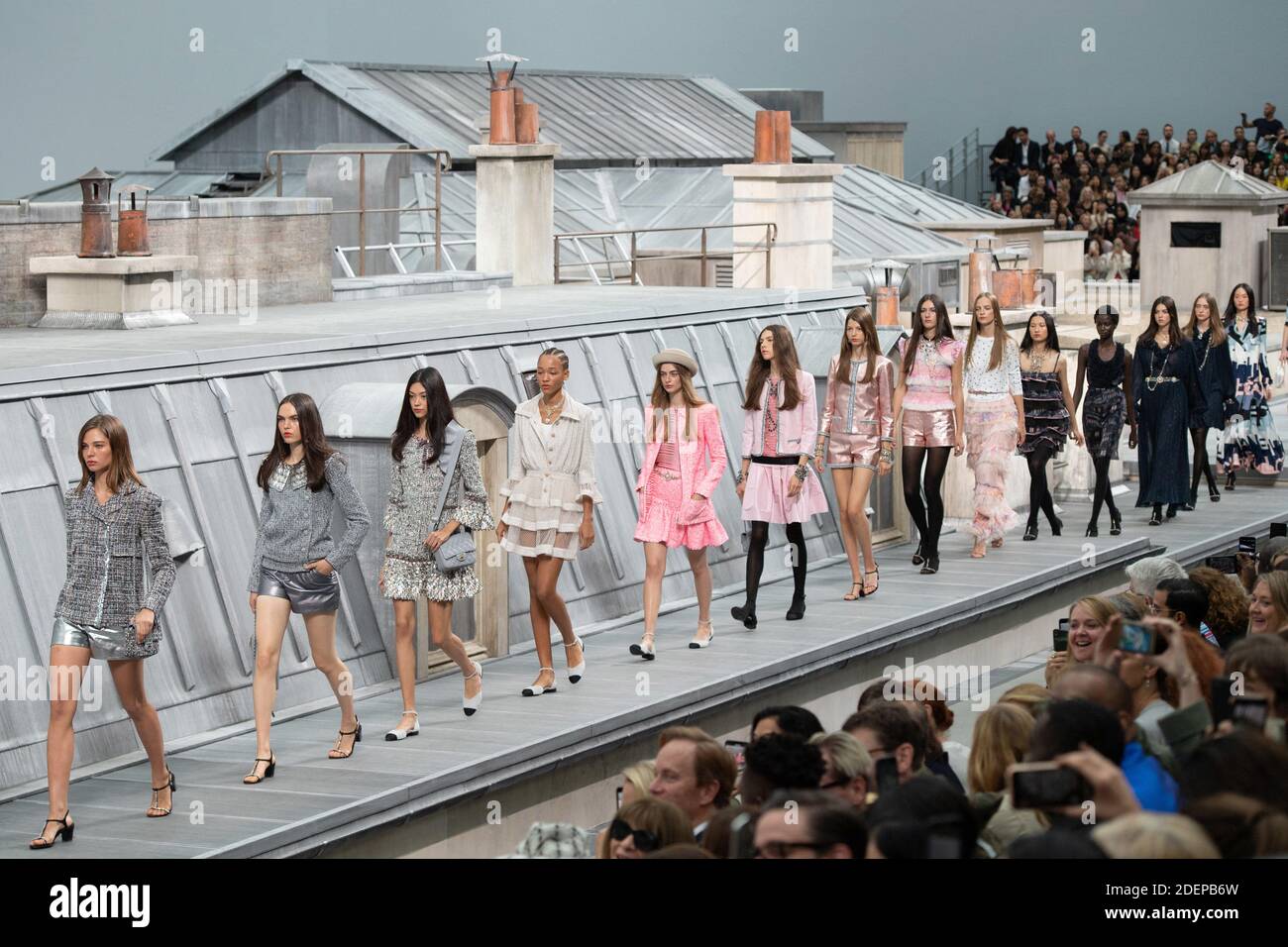 Models walk the runway during the Chanel Womenswear Spring/Summer 2020 ...
