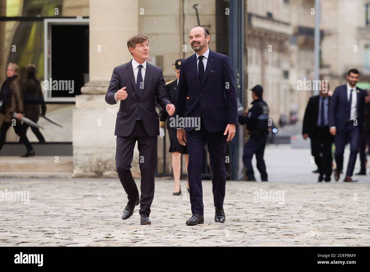 French prime minister Edouard Philippe welcomed by Bordeaux's mayor ...