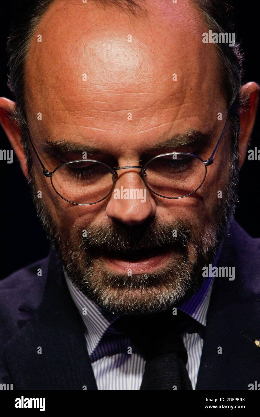 French Prime Minister Edouard Philippe during the 15th Congress of the ...