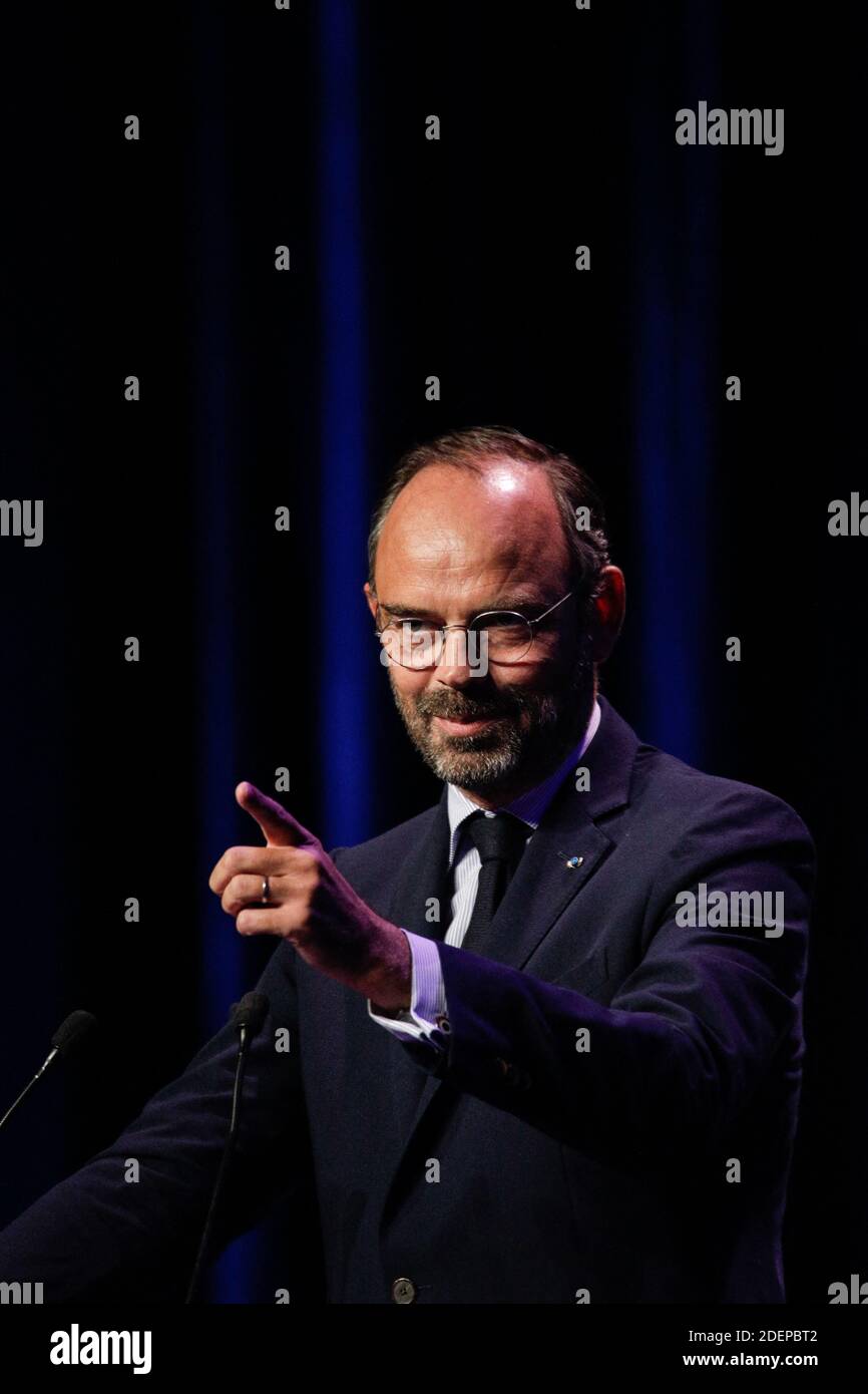 French Prime Minister Edouard Philippe during the 15th Congress of the ...