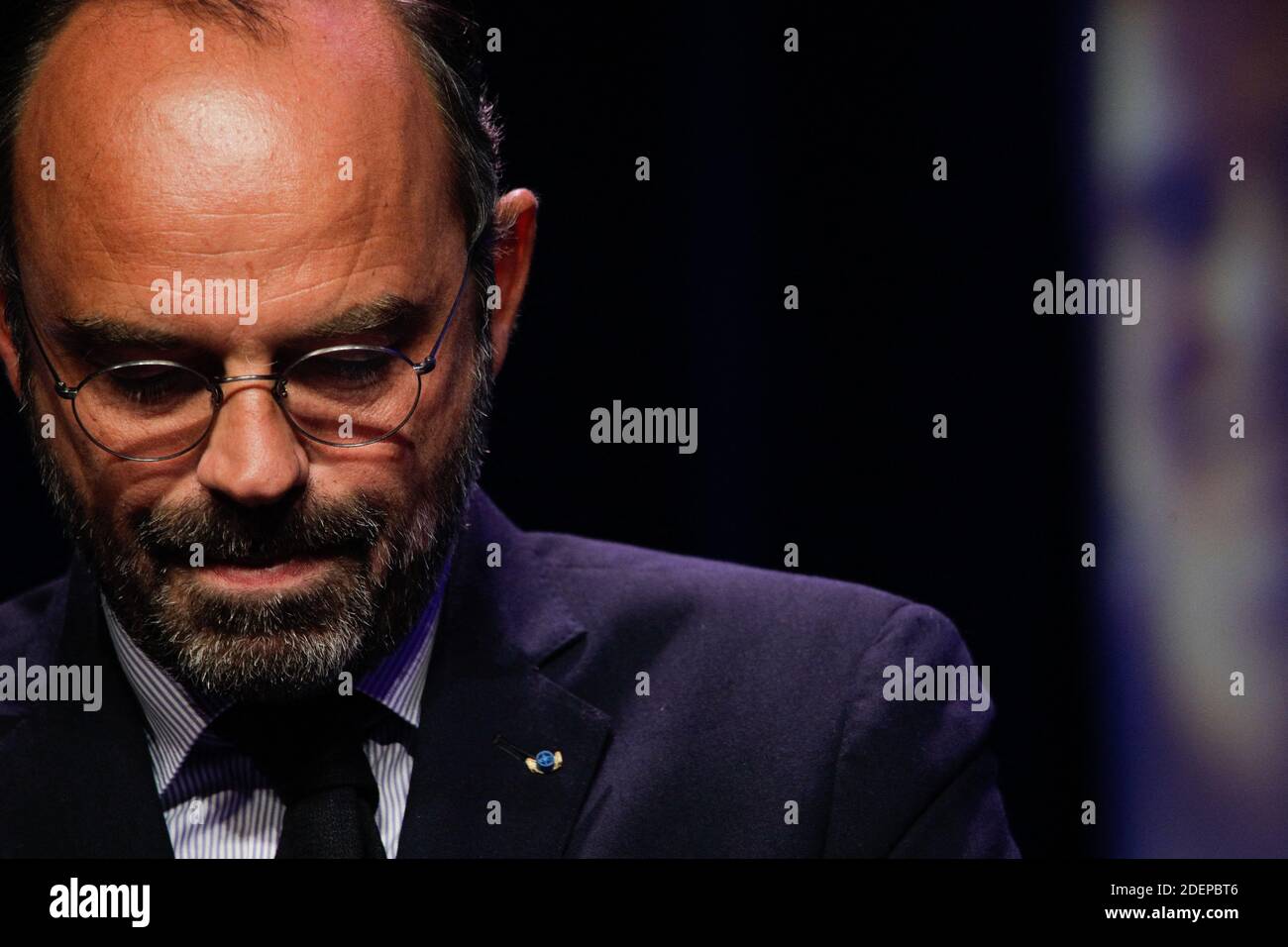 French Prime Minister Edouard Philippe during the 15th Congress of the ...