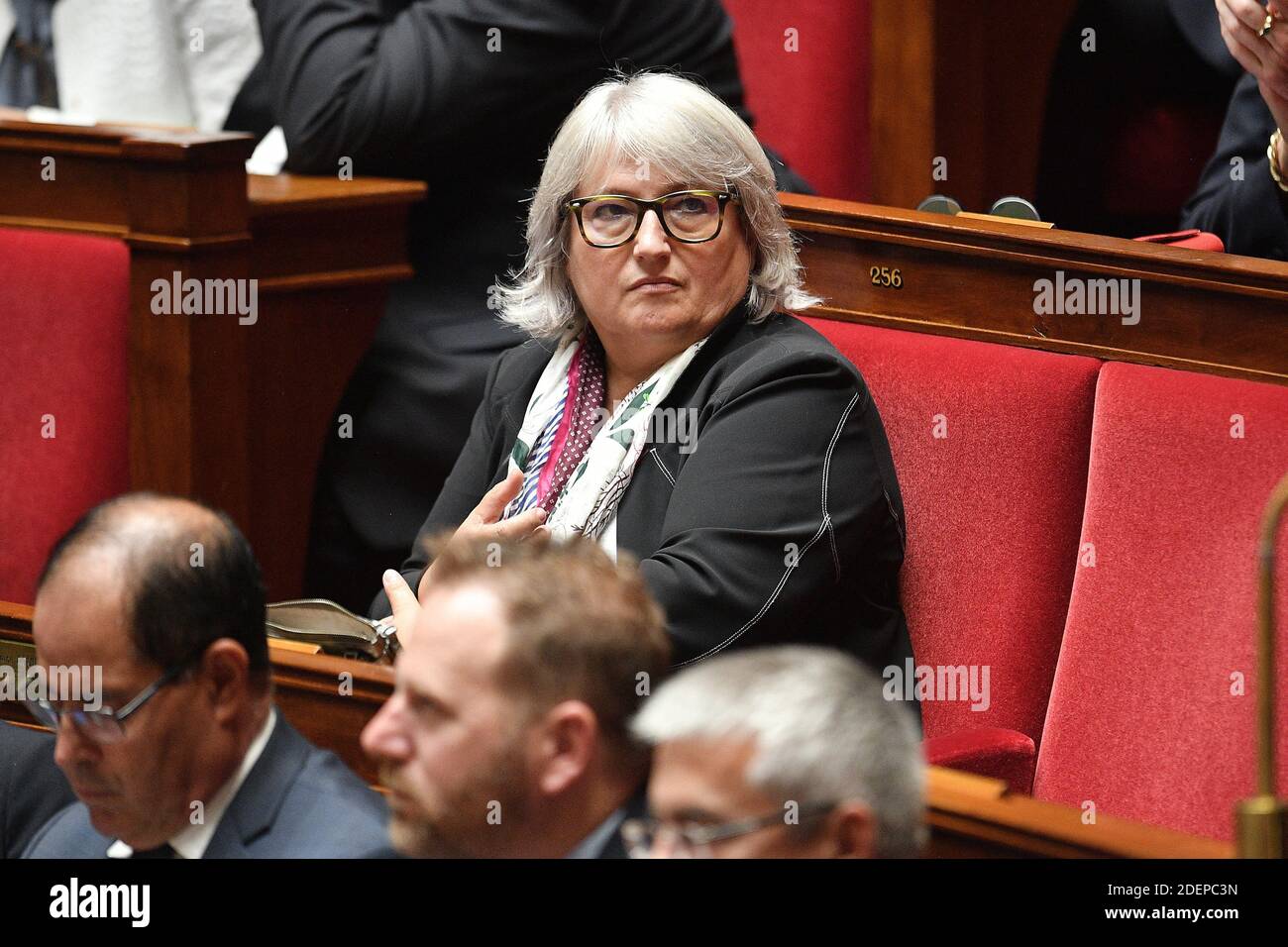 Deputy Sophie Mette attends a session of "Questions to the Government ...