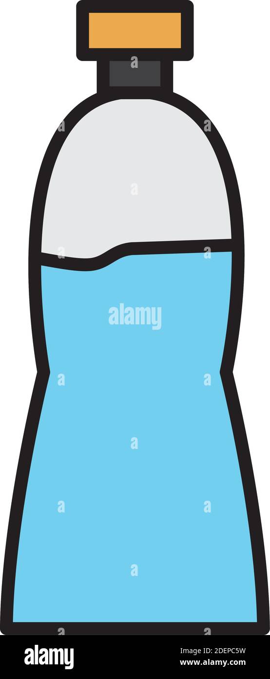 water bottle line and fill style icon Stock Vector Image & Art - Alamy