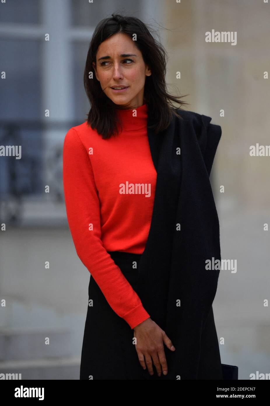 French Junior Minister for Environment Brune Poirson leaving the Elysee ...