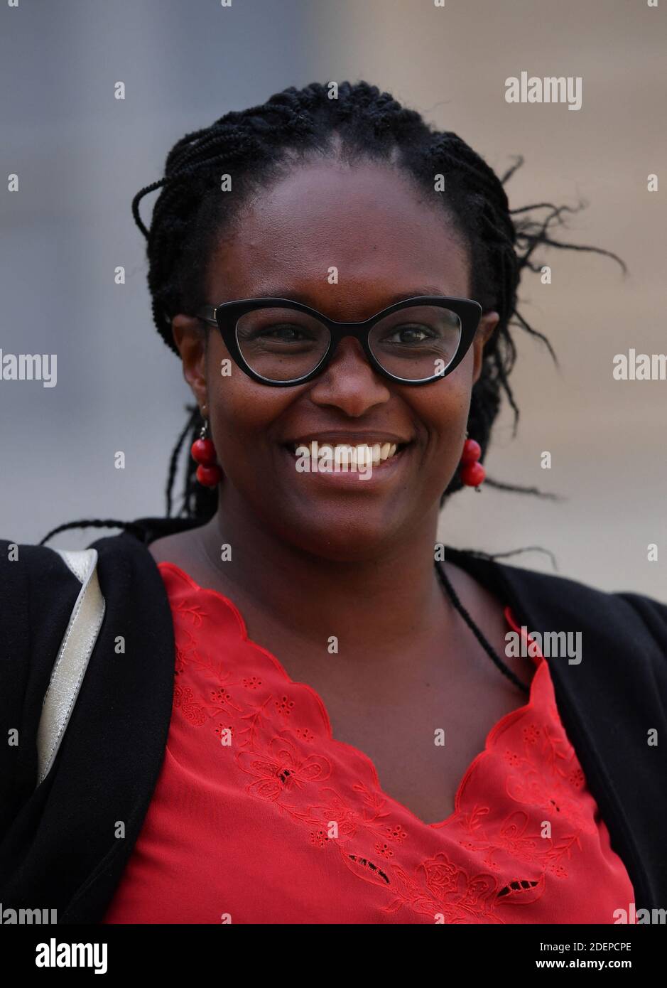 French Government's spokesperson Sibeth Ndiaye leaving the Elysee ...