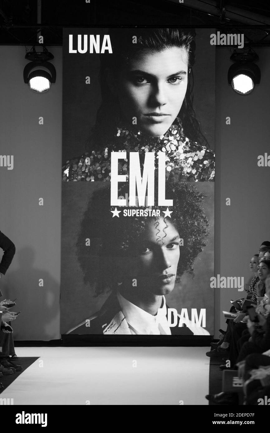 Luna and Luna, winners of the french Final pose after the Elite Model ...