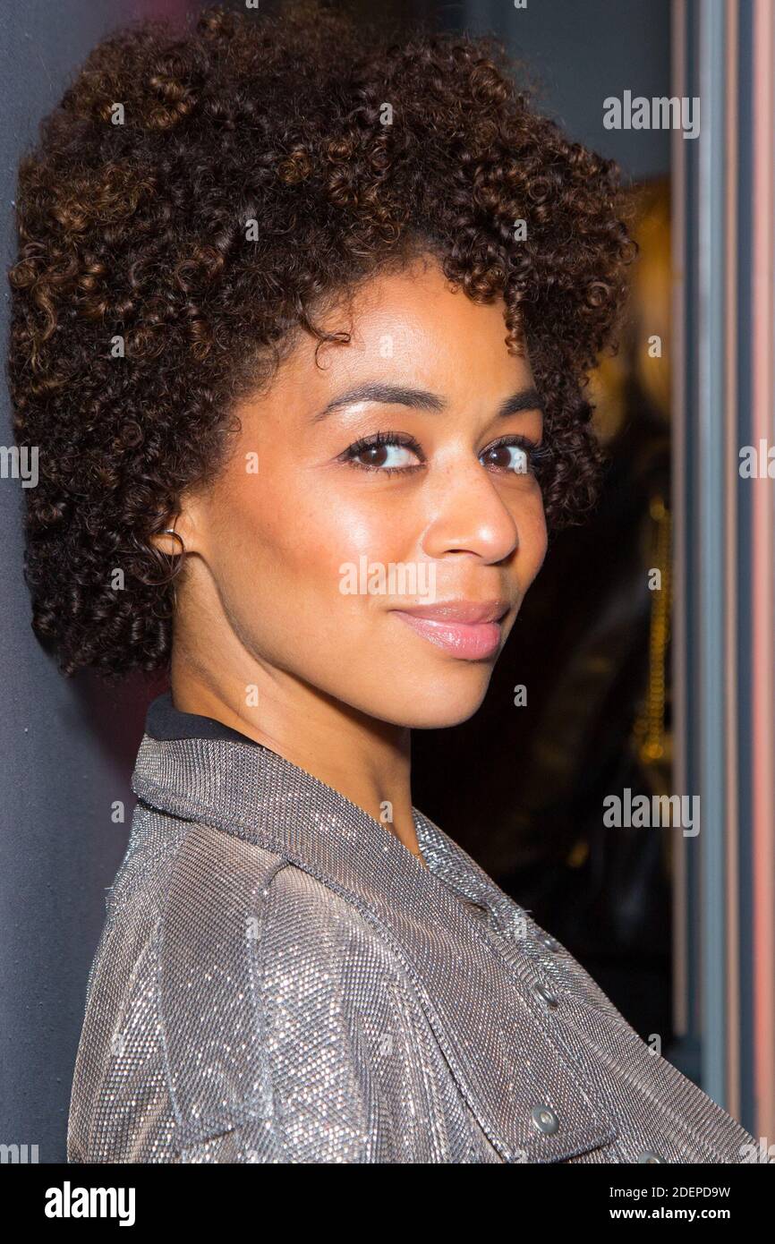 Actress and singer Aurelie Konate after the Elite Model Look Fashion ...