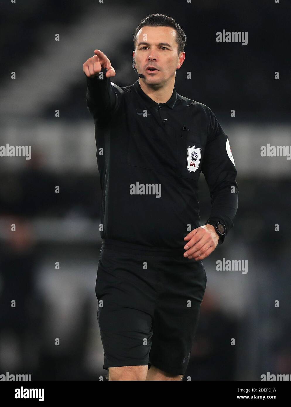 Referee Dean Whitestone during the Sky Bet Championship match at the ...