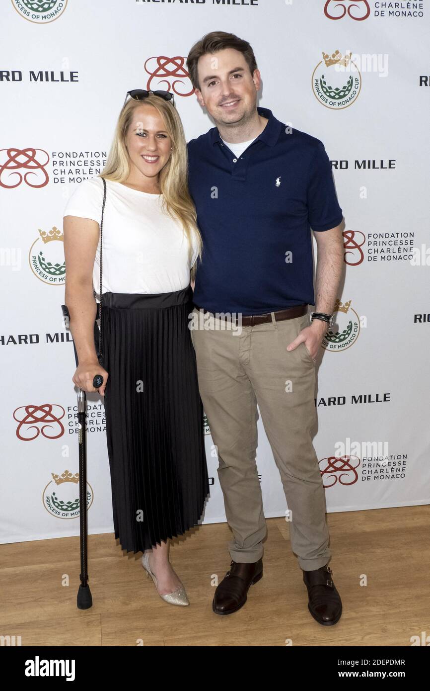 Caroline Mohr and guest attend the draw of the teams for the "Princess ...