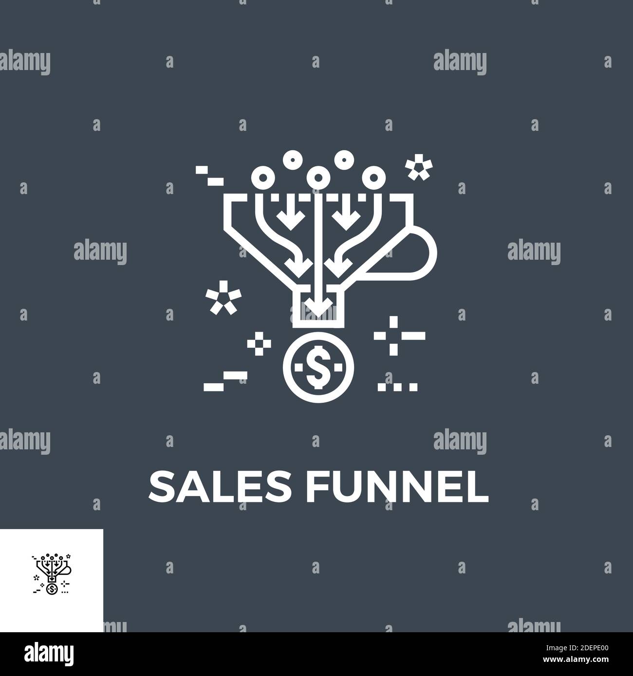 Filter funnel line icon Stock Vector Images - Alamy