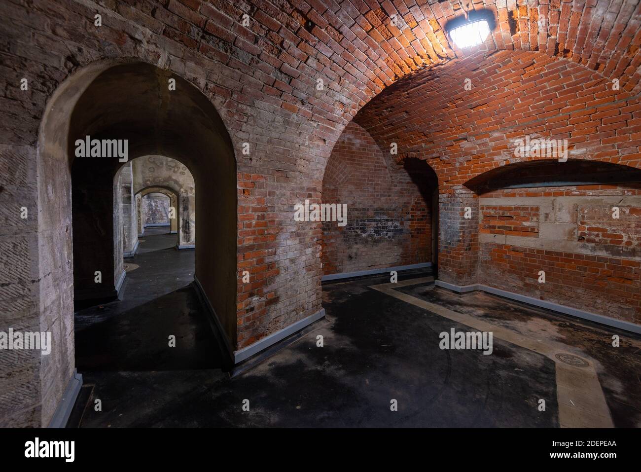 Interior view of the Round Tower, built around 1418 to defend the ...