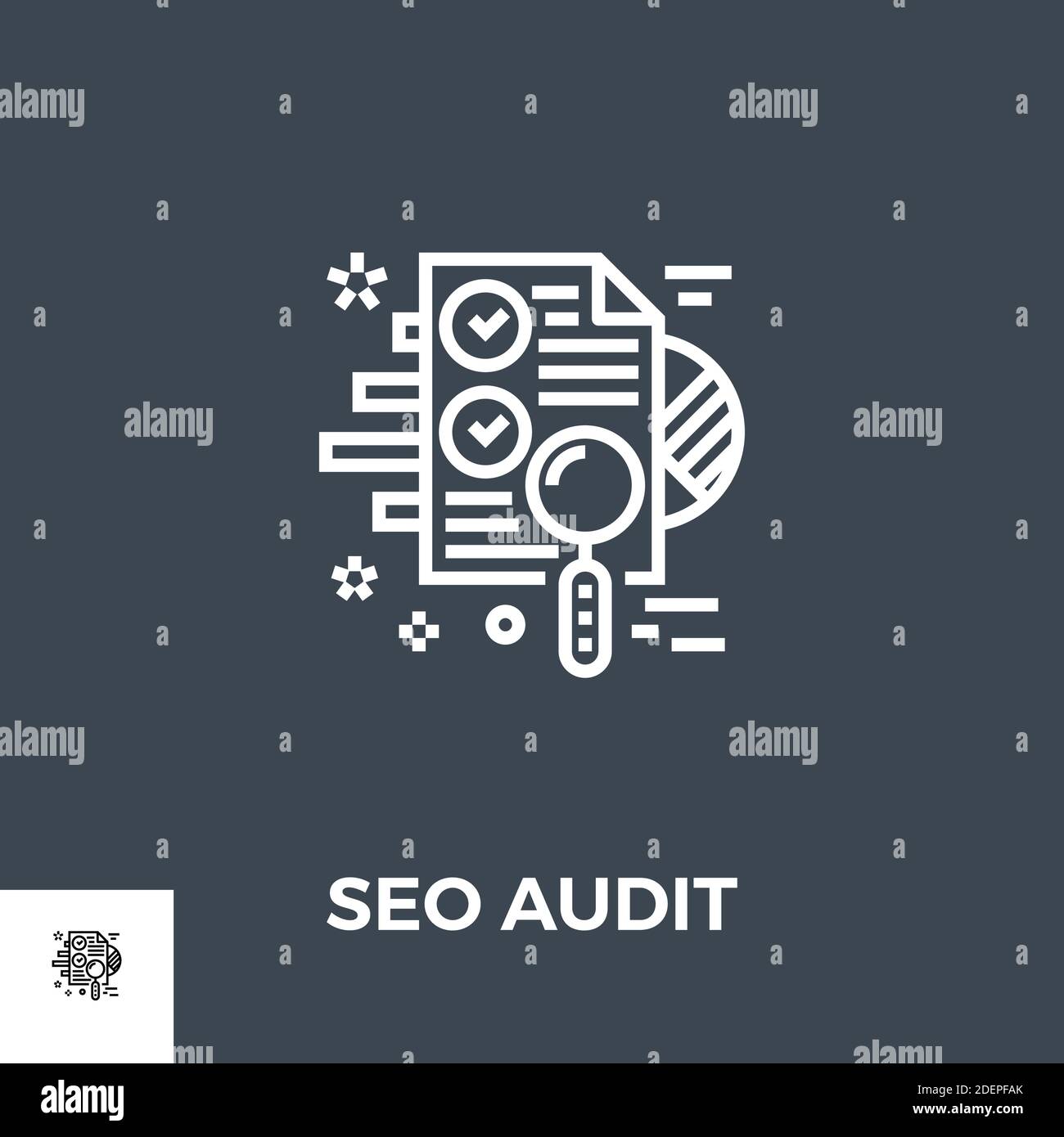 SEO Audit Line Icon Stock Vector Image & Art - Alamy