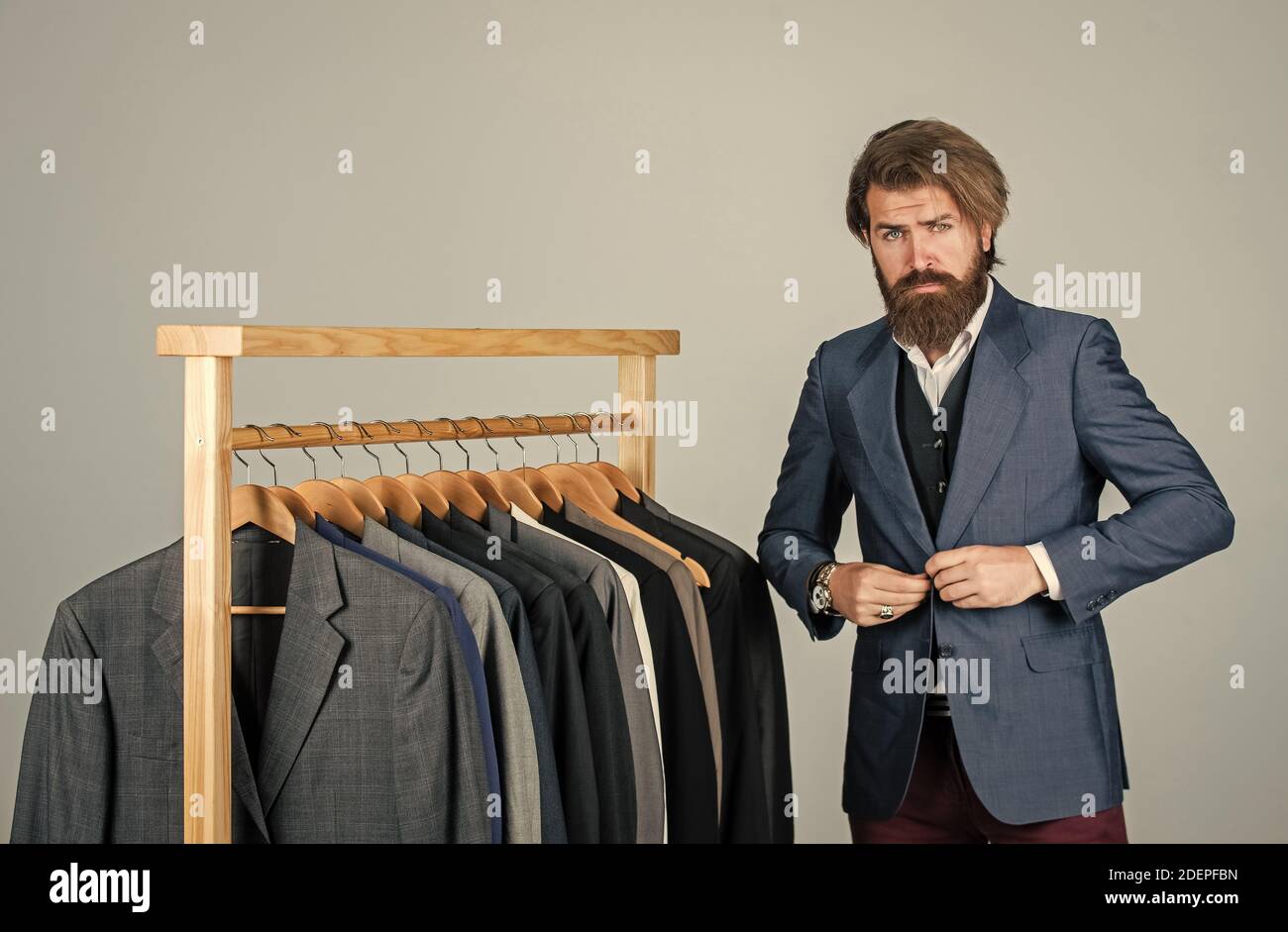 Designing new clothes. Individual measures hand of man. Man ordering ...