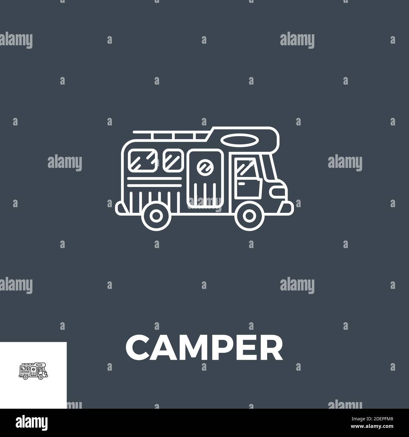 Camper Icon Vector Stock Vector Image & Art - Alamy