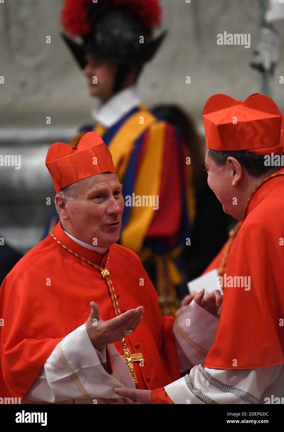 New cardinal Michael Louis Fitzgerald (UK) during a Consistory ceremony ...