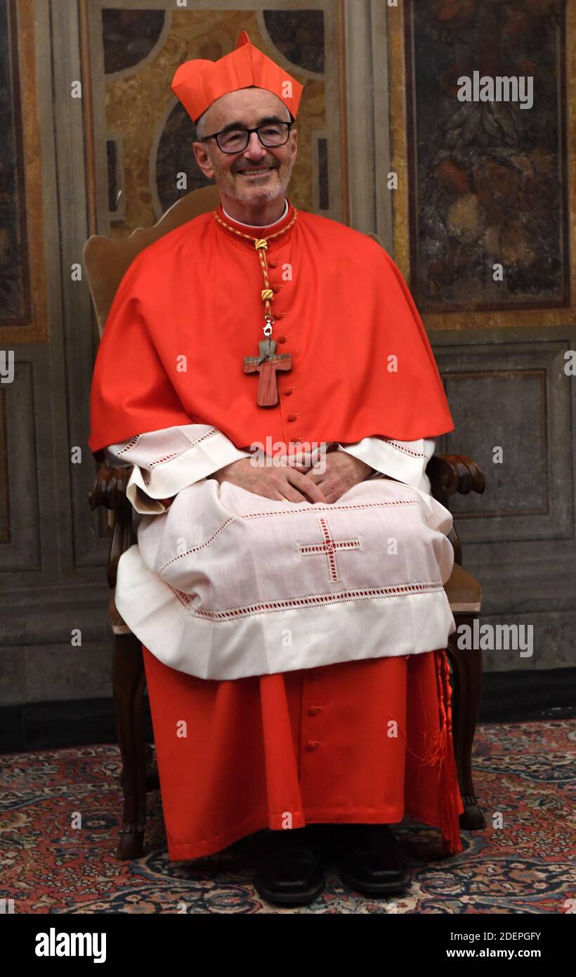 New cardinal Michael Czerny (Canada) poses as he meets with relatives ...