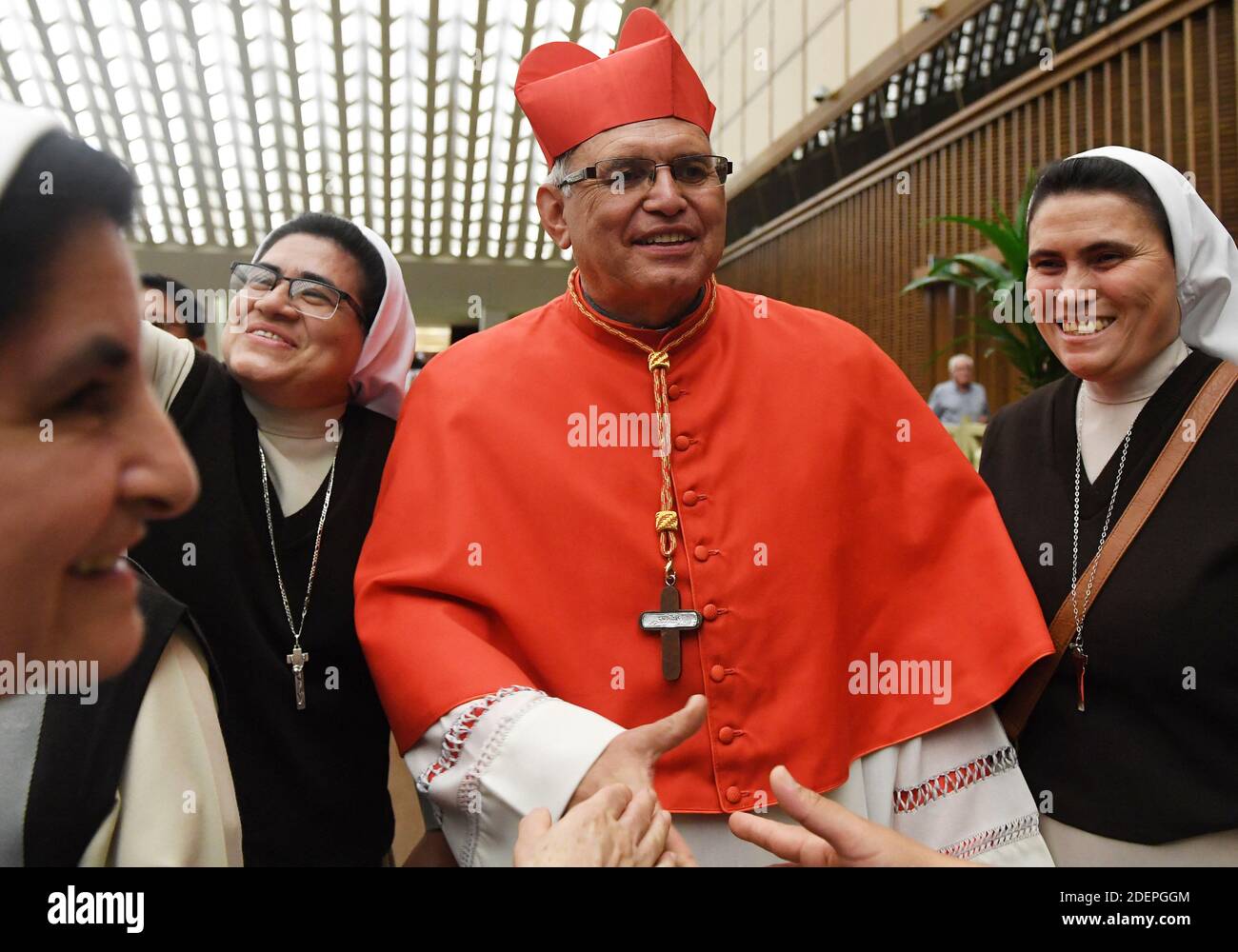 New cardinal Alvaro Leonel Ramazzini Imeri (Guatemala) poses as he ...