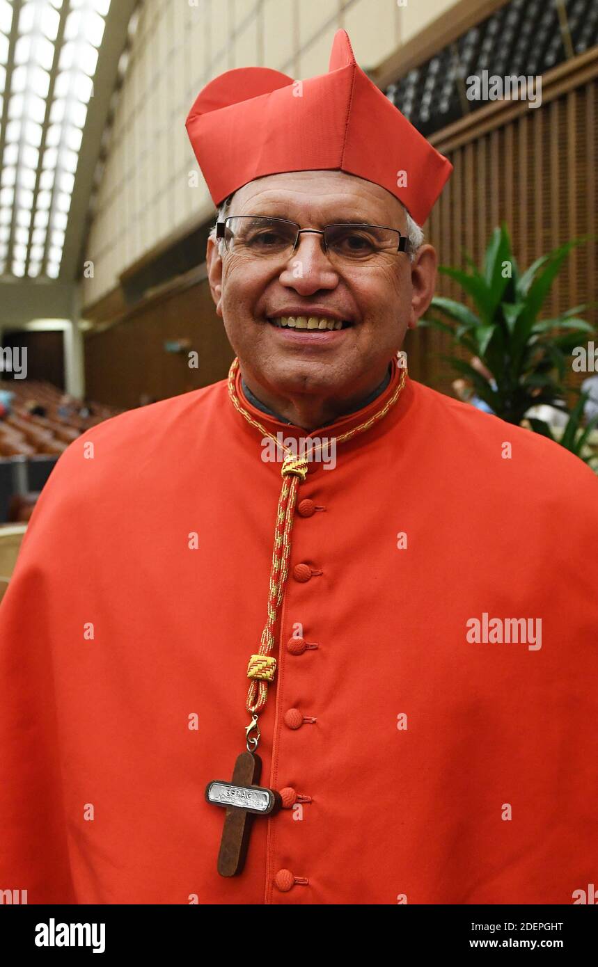 New cardinal Alvaro Leonel Ramazzini Imeri (Guatemala) poses as he ...