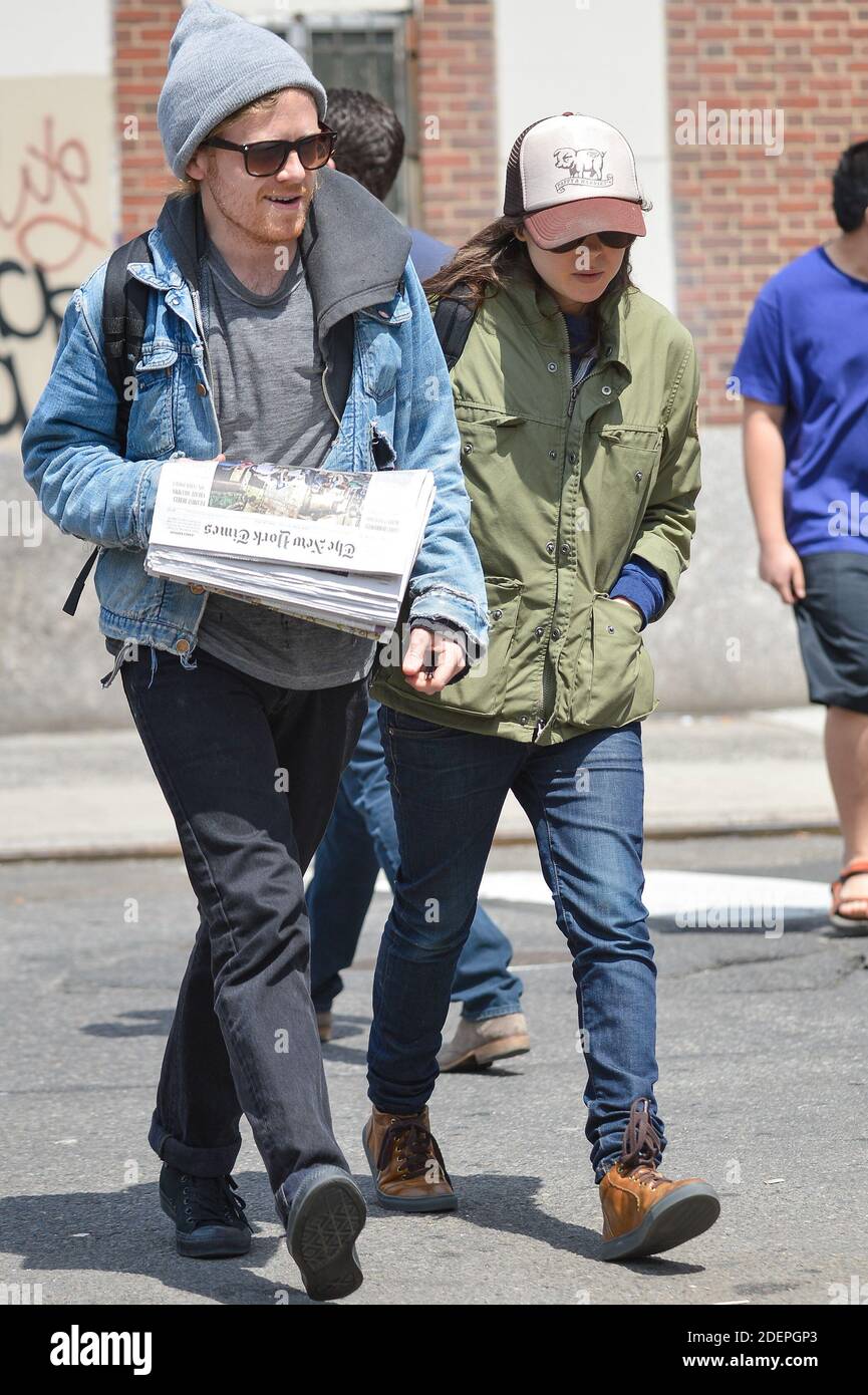 NEW YORK, NY - APRIL 28: Actors Ellen Page and Mark Rendall were ...