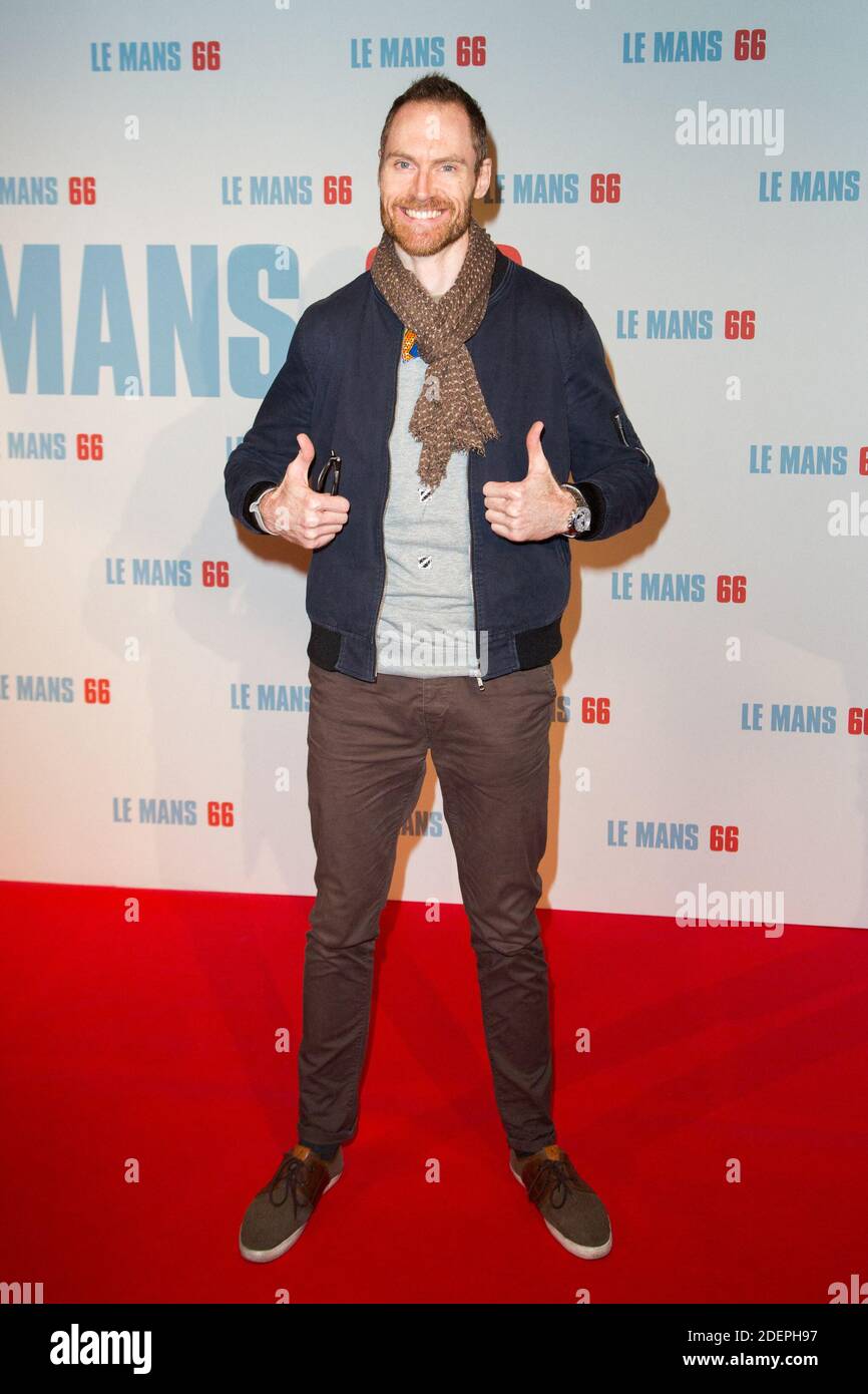 Captain Popcorn attends 'Le Mans 66' Paris film premiere at Gaumont ...
