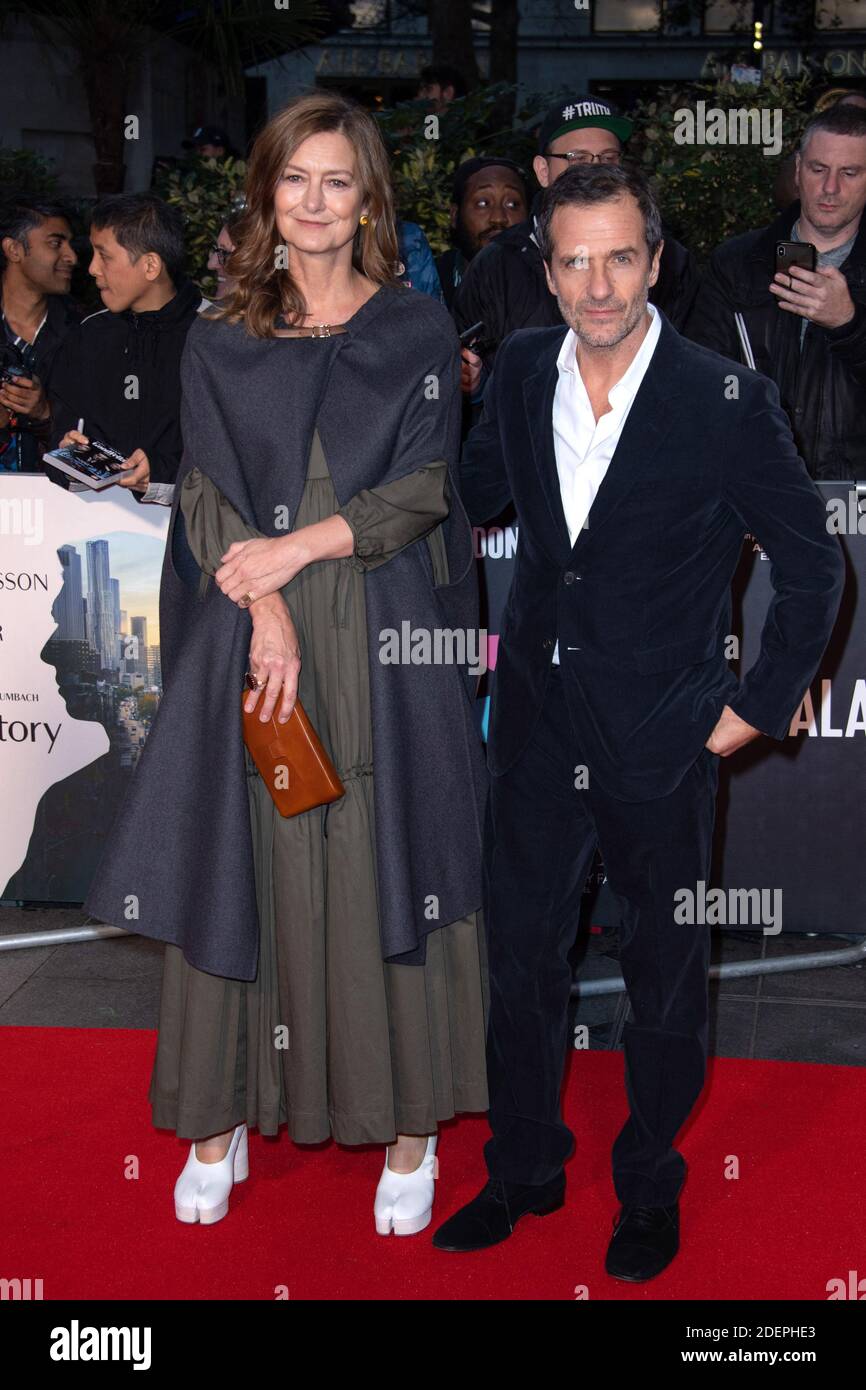 Rose Uniacke and David Heyman attending Marriage Story Premiere during ...