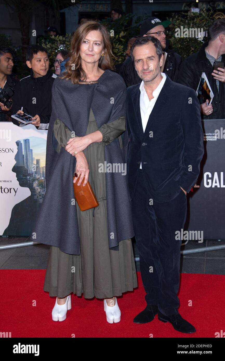 Rose Uniacke and David Heyman attending Marriage Story Premiere during ...