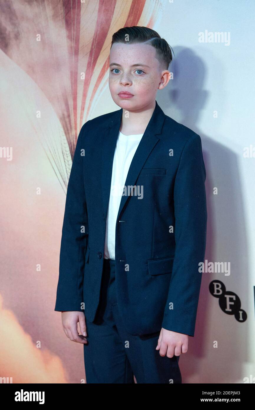 Lewin Lloyd attending The Aeronauts Premiere during the 63rd BFI London ...