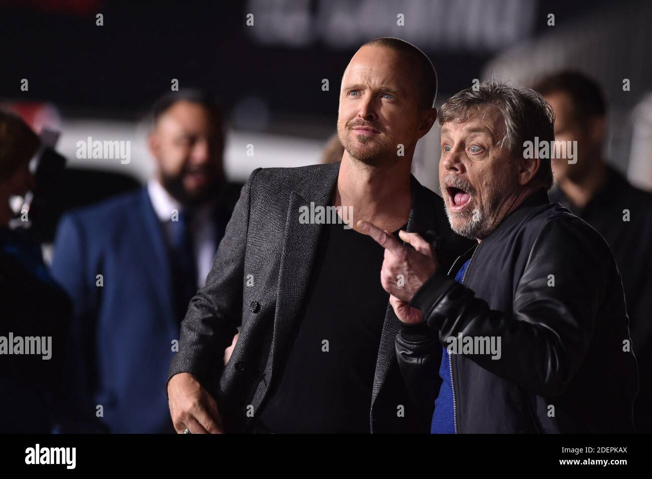Aaron Paul, Mark Hamill attend the Premiere of Netflix's 'El Camino: A ...