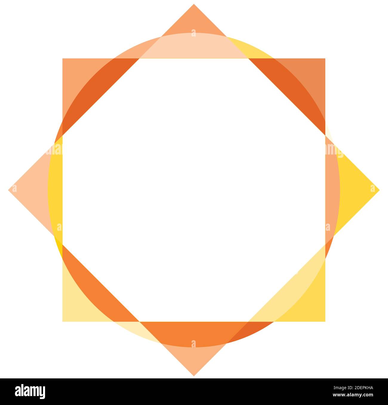 Sun frame with the colorful geometric shapes. 10 eps Stock Vector Image ...