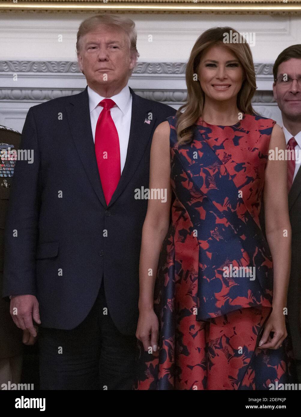 United States President Donald J. Trump and first lady Melania Trump ...