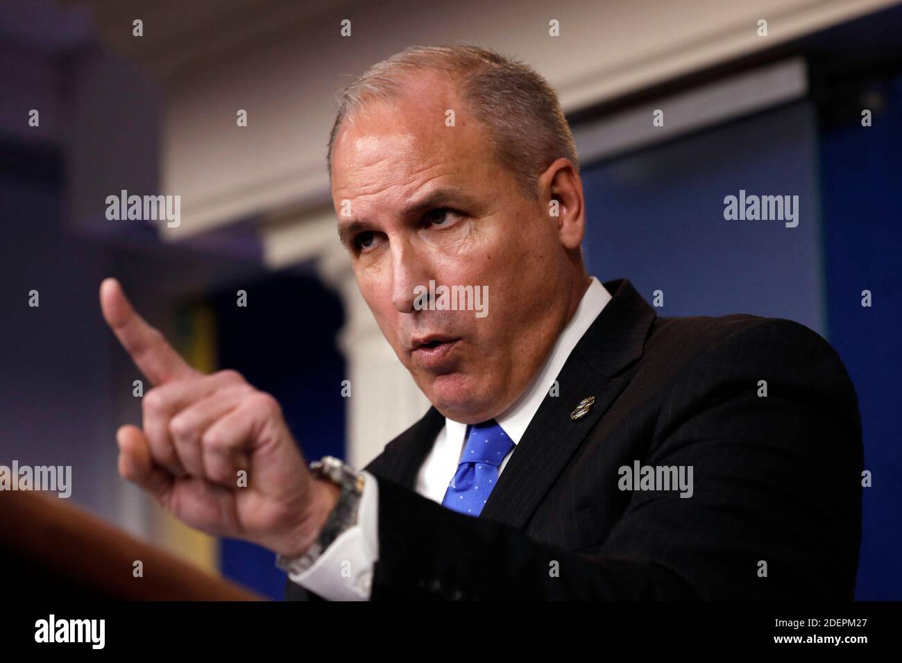 Acting Customs and Border Protection Commissioner Mark Morgan speaks ...