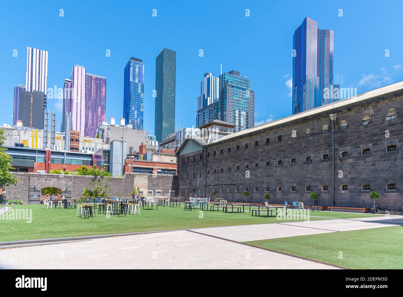 Courtyard of old melbourne gaol, Australia Stock Photo - Alamy
