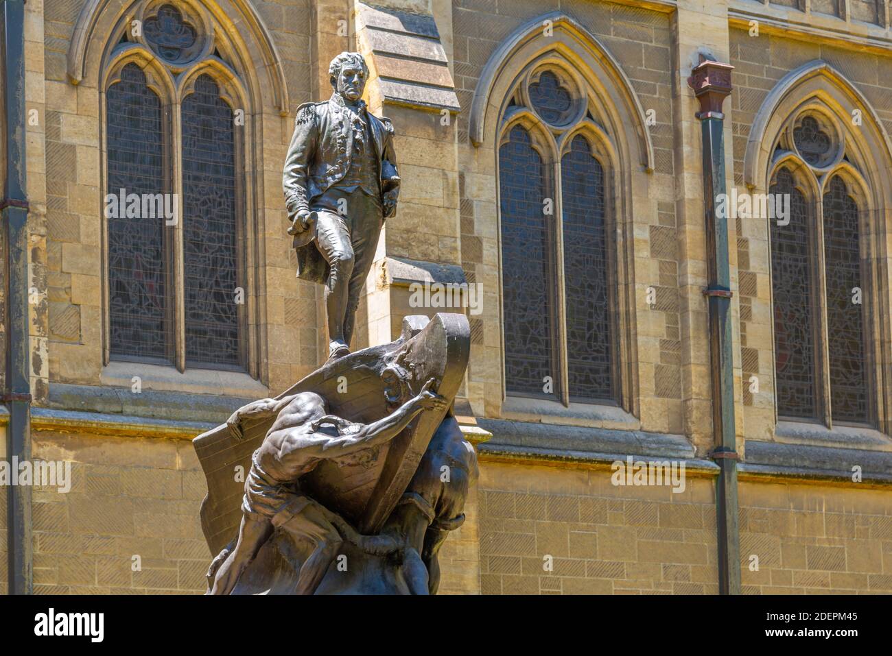 Statue of Captain Matthew Flinders in Melbourne, Australia Stock Photo ...