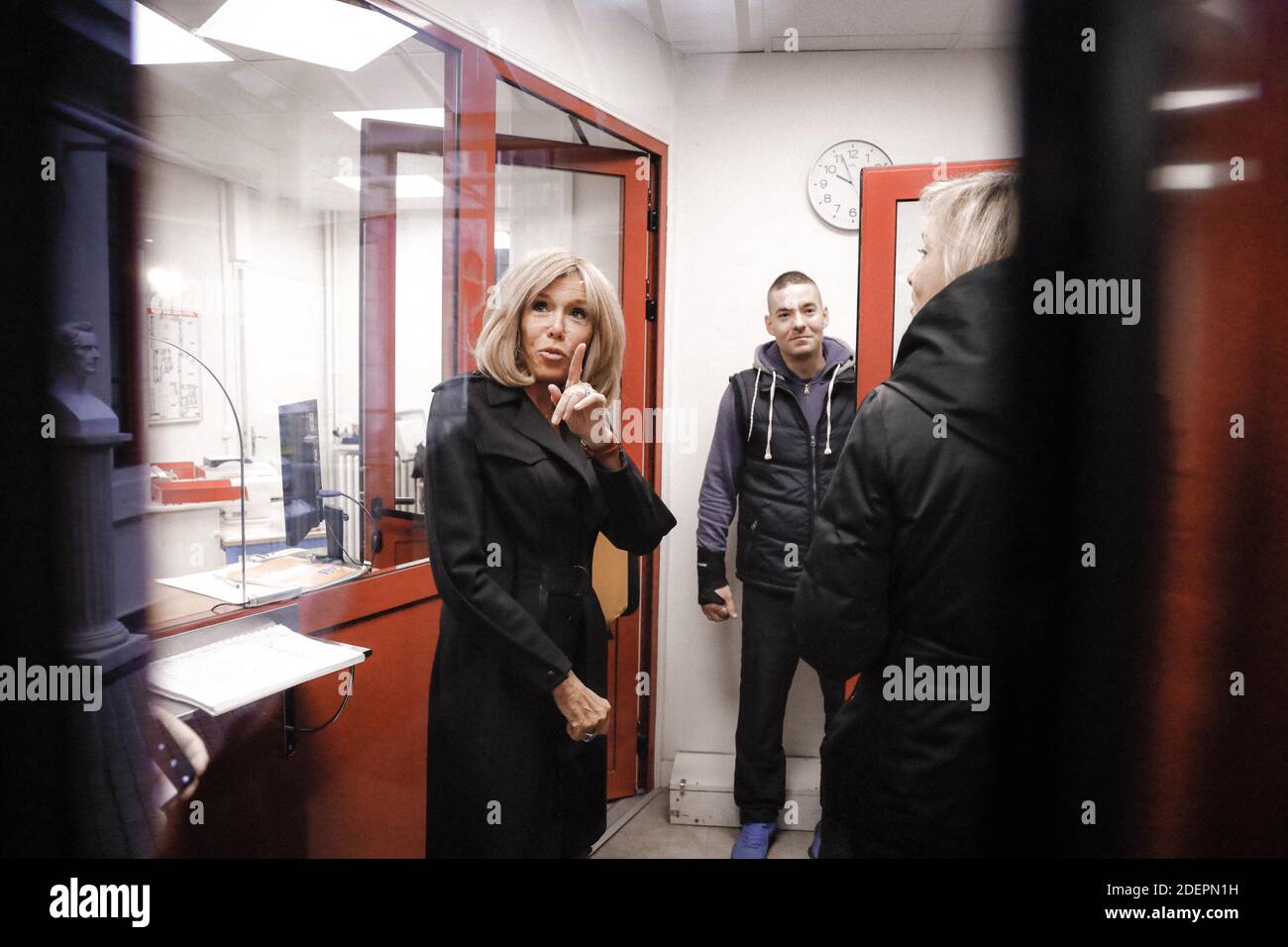French first lady Brigitte Macron and Princess Mary Donaldson of ...