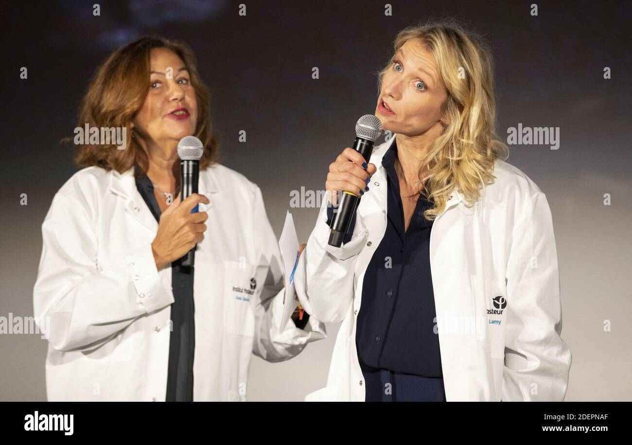 Anne BARRERE and Alexandra LAMY during the Launch of Pasteurdon at the ...