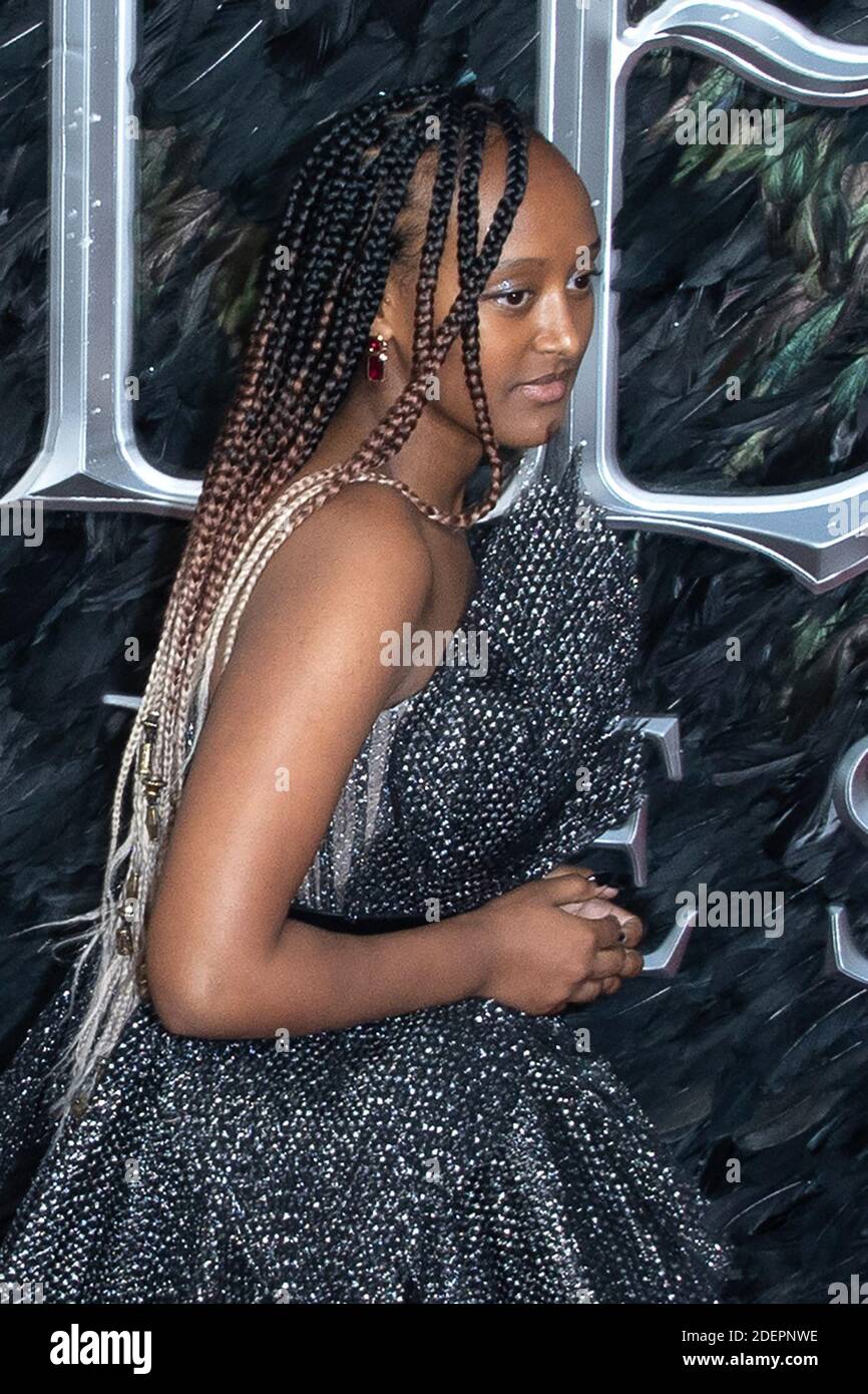 Zahara Marley Jolie-Pitt attending the Premiere of Maleficent: Mistress ...