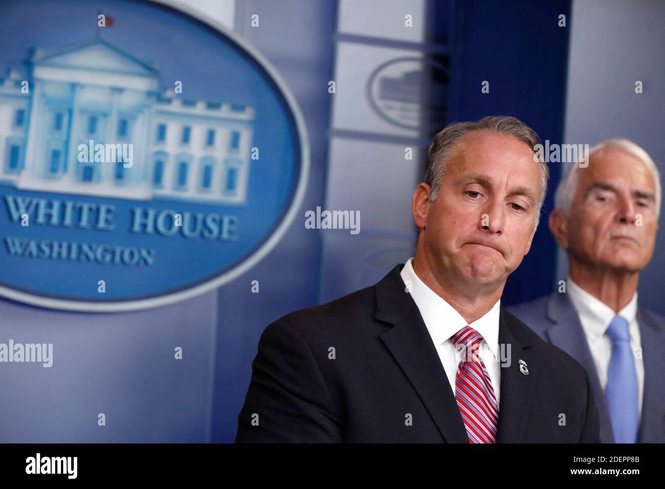U.S. Immigration and Customs Enforcement Director Matt Albence speaks ...