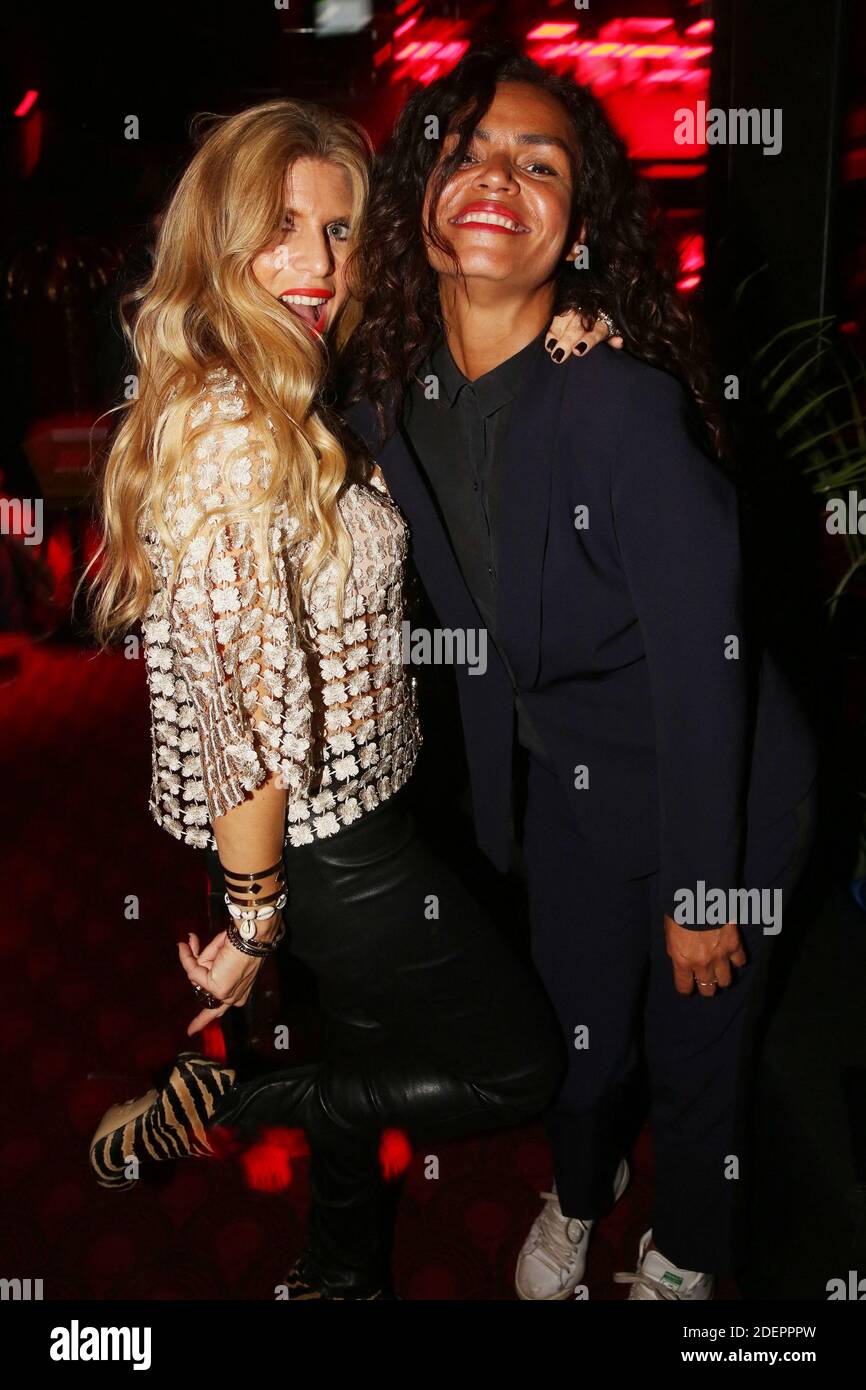 Cand'Ice et Laurence Roustandjee lors de la soiree d'inauguration du ...