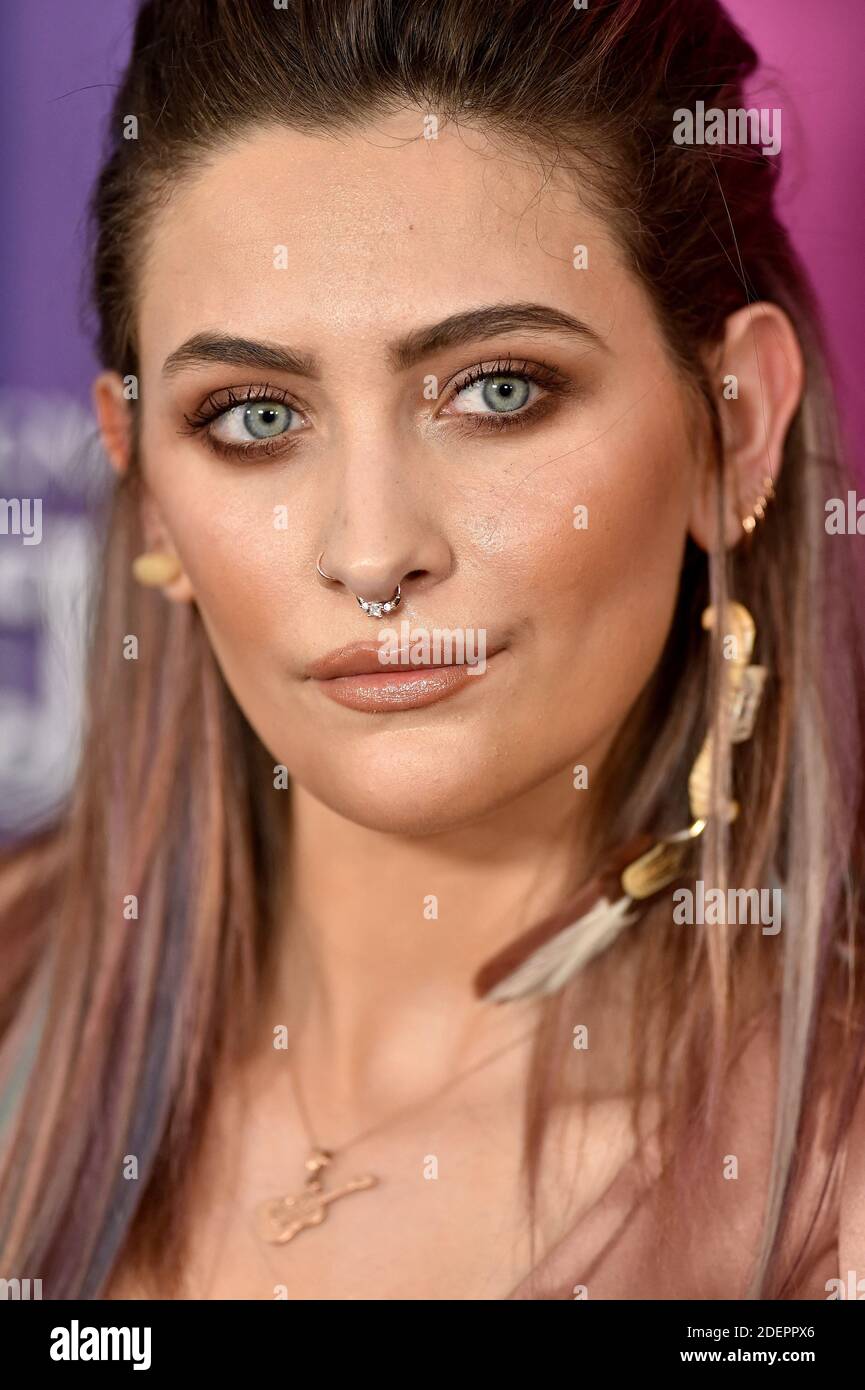 Paris Jackson attends the 2019 amfAR Gala Los Angeles at Milk Studios ...