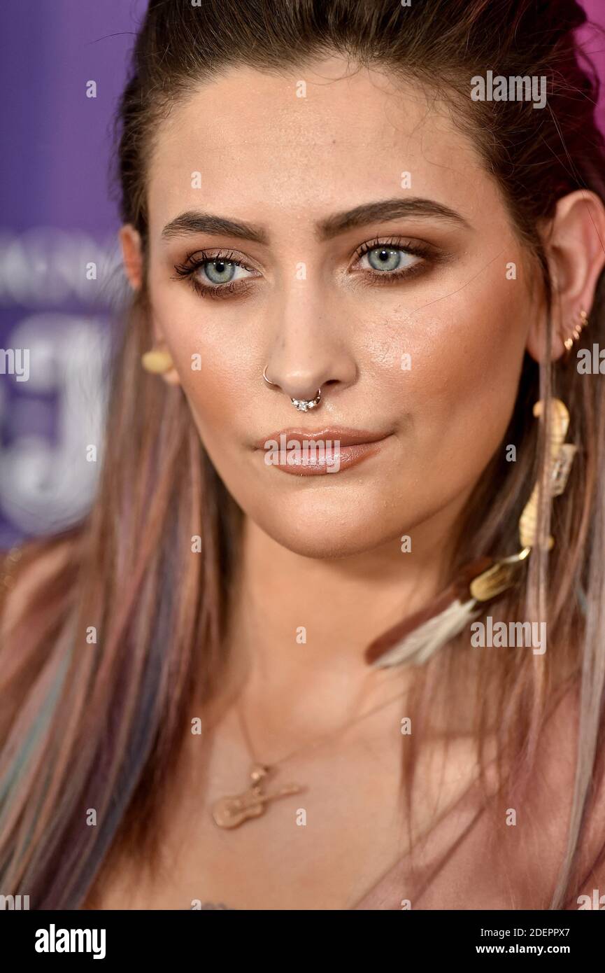 Paris Jackson attends the 2019 amfAR Gala Los Angeles at Milk Studios ...