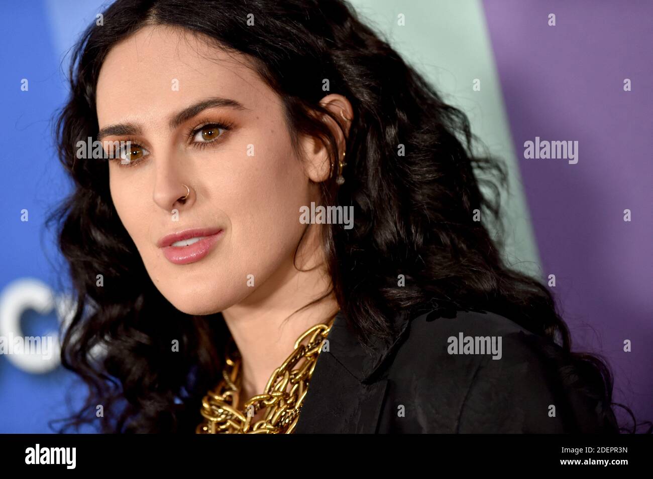 Rumer Willis attends the 2019 amfAR Gala Los Angeles at Milk Studios on ...