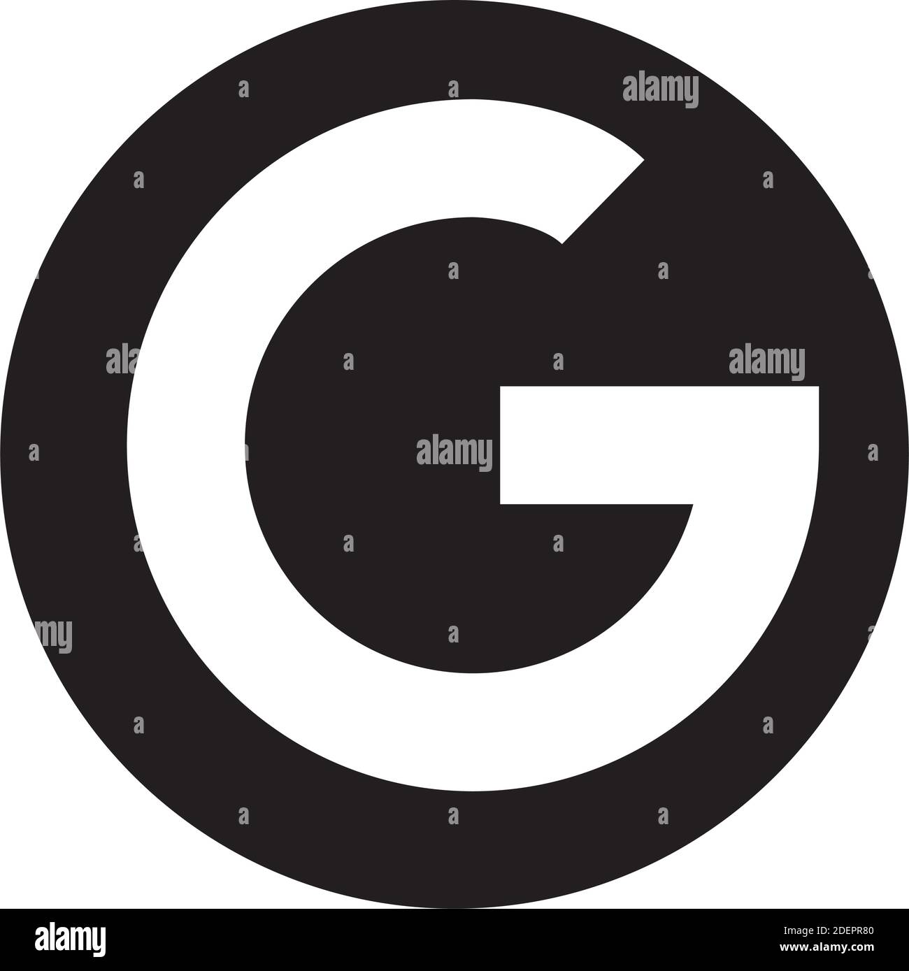 google social media logo silhouette style icon Stock Vector Image & Art ...