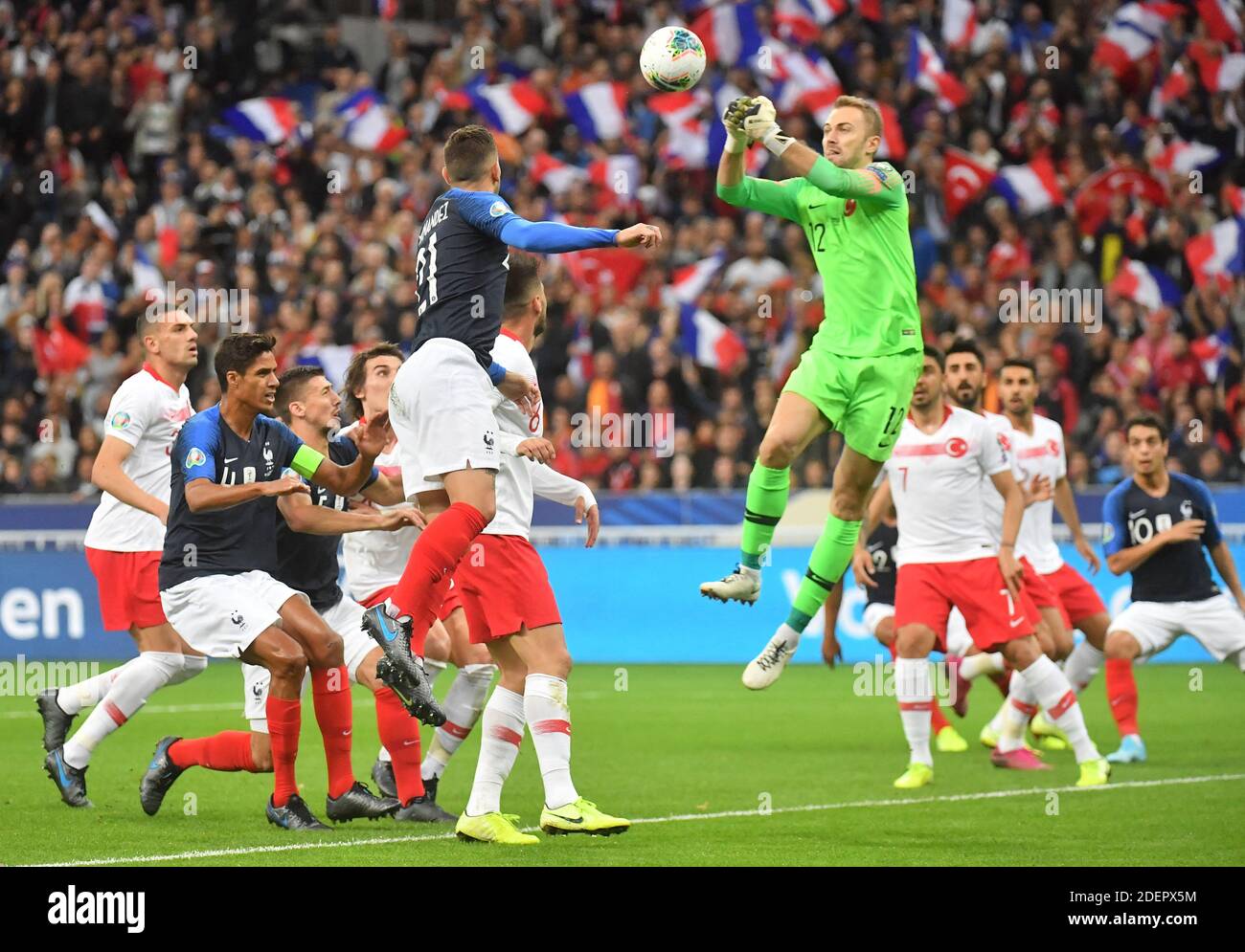 France's during the UEFA Euro 2020 qualifier France v Turkey football ...
