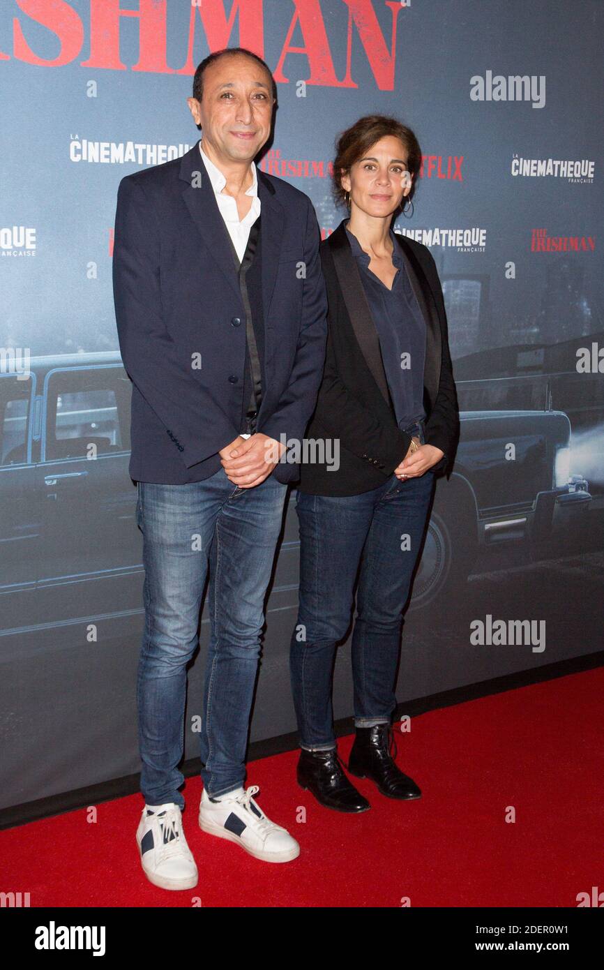 Faouzi Bensaidi and Laila Marrakchi attends the 'The Irishman' Paris ...