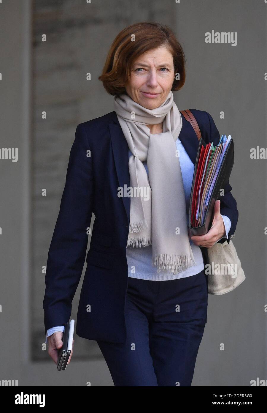 Minister for the Armed Forces Florence Parly leaving the Elysee palace ...