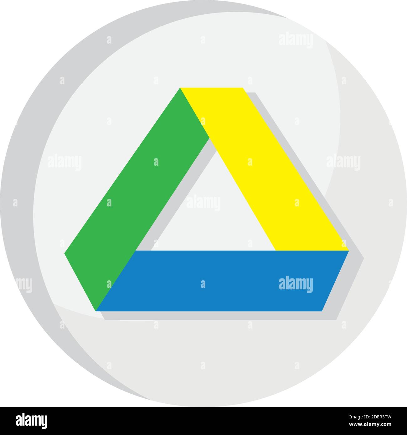 google drive social media logo flat style icon Stock Vector Image & Art ...