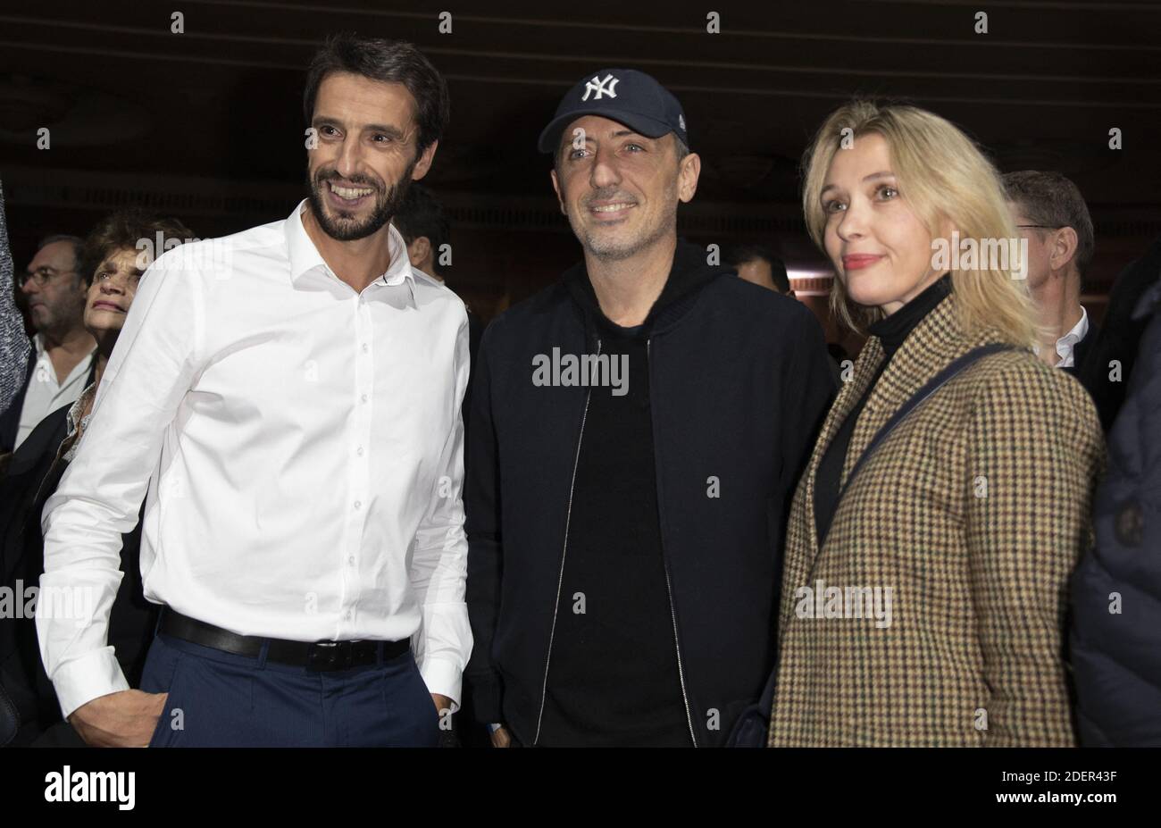 Tony estanguet, Gad Elmalehand Anne Marivin during the Presenation in ...